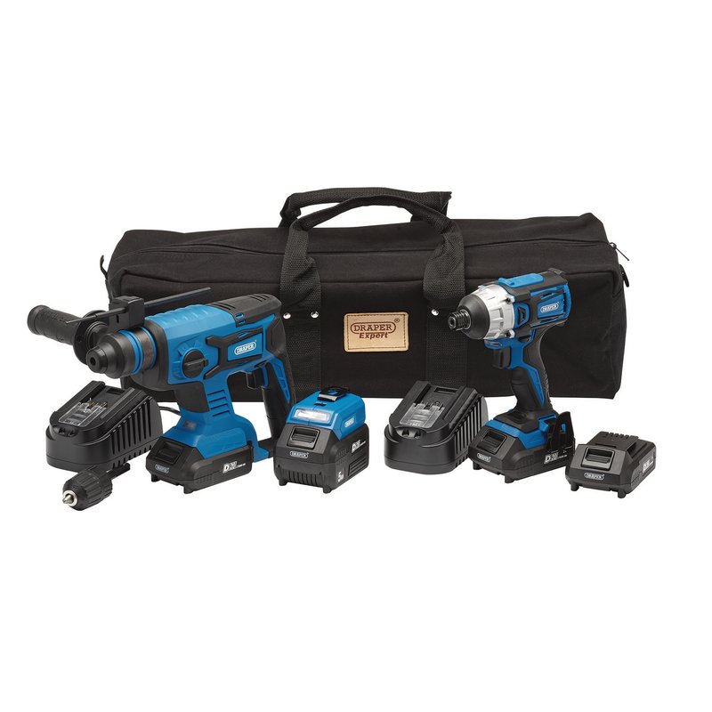 D20 20V Impact Driver and SDS+ Drill Kit – SAFTEC