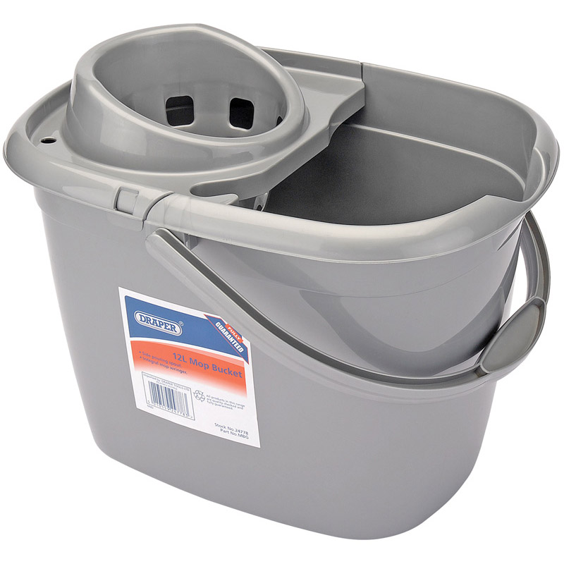 Plastic Mop Bucket, 12L – SAFTEC