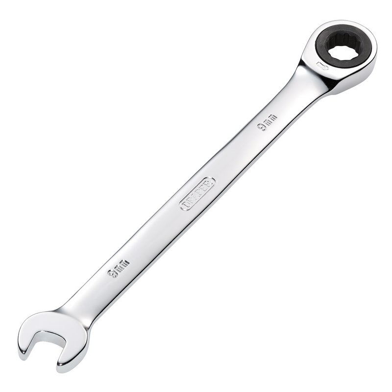Metric Ratcheting Combination Spanner, 9mm – SAFTEC