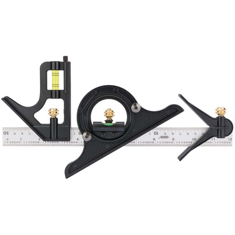 Combination Square with Centre Head and Protractor, 300mm – SAFTEC