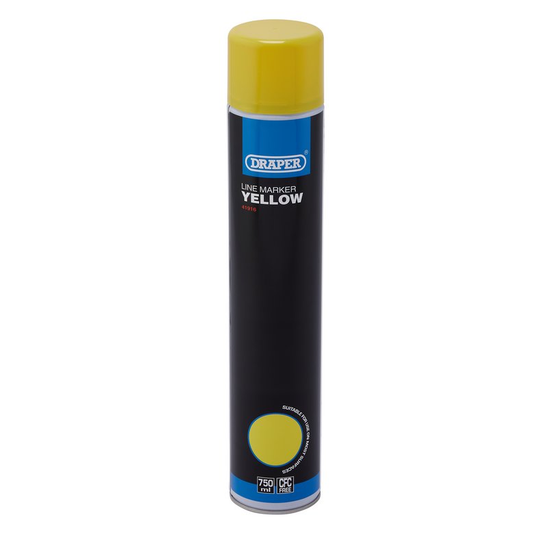Line Marker Spray Paint, 750ml, Yellow – SAFTEC