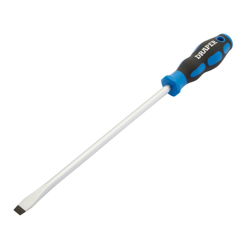 Soft Grip Plain Slot Screwdriver, 9.5 x 250mm – SAFTEC