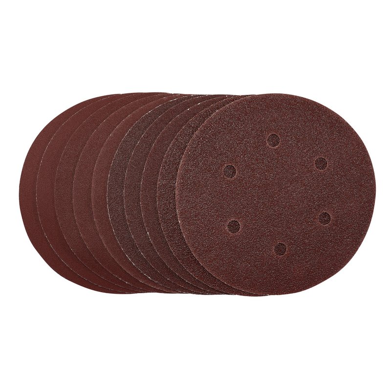 Sanding Discs, 150mm, Hook & Loop, Assorted Grit, (Pack of 10) – SAFTEC