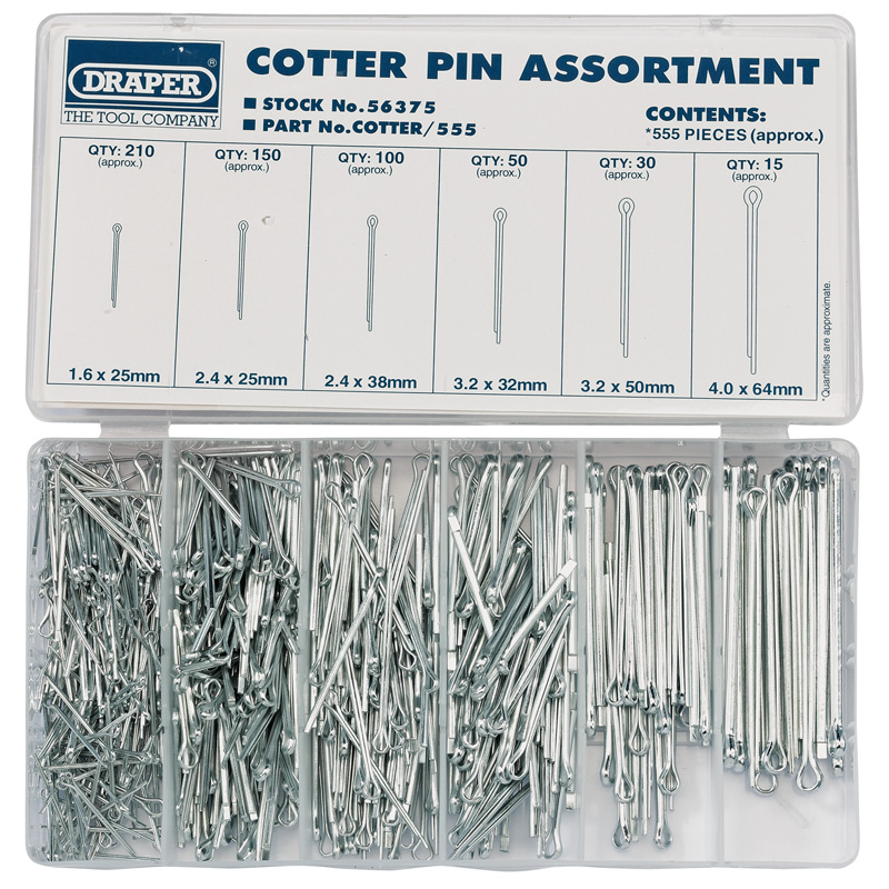 Split Pin Assortment (555 Piece) – SAFTEC
