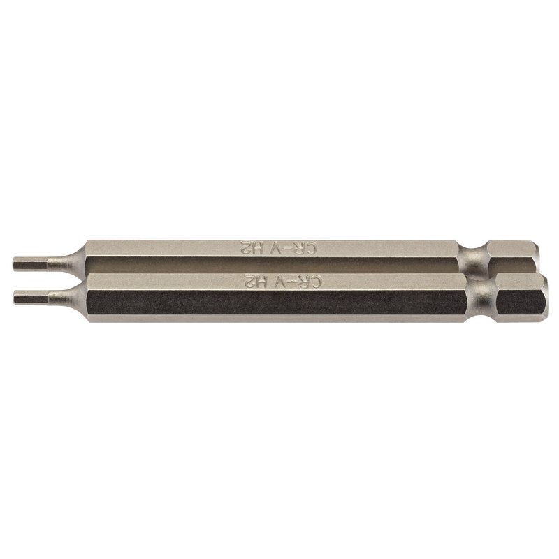 Hexagonal Insert Bit, 2mm, 1/4" Hex, 75mm Long (Pack of 2) – SAFTEC