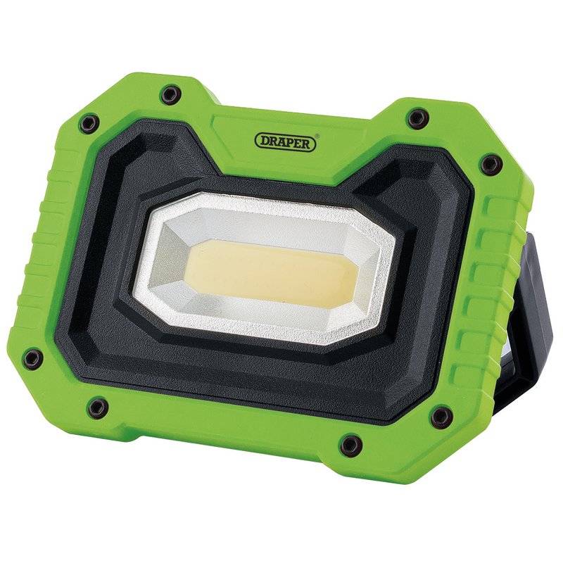 COB LED Worklight, 5W, 500 Lumens, Green, 4 x AA Batteries Supplied ...