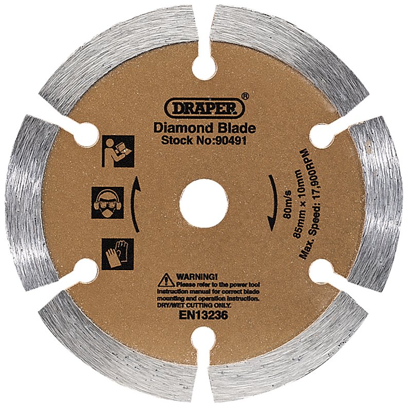 Segmented Diamond Blade, 85mm – SAFTEC