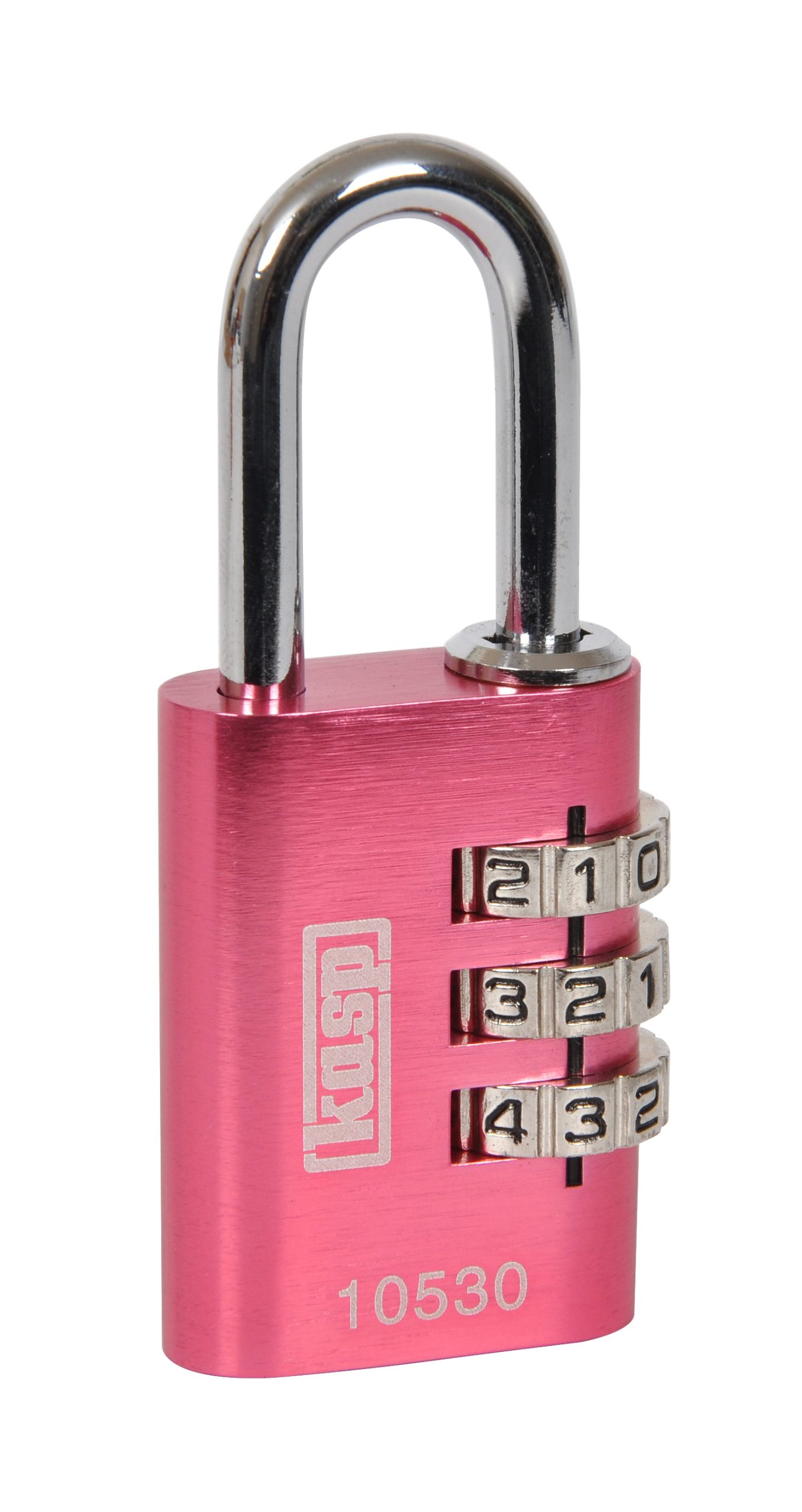 Aluminium Combination Padlock 30mm Pink – SAFTEC