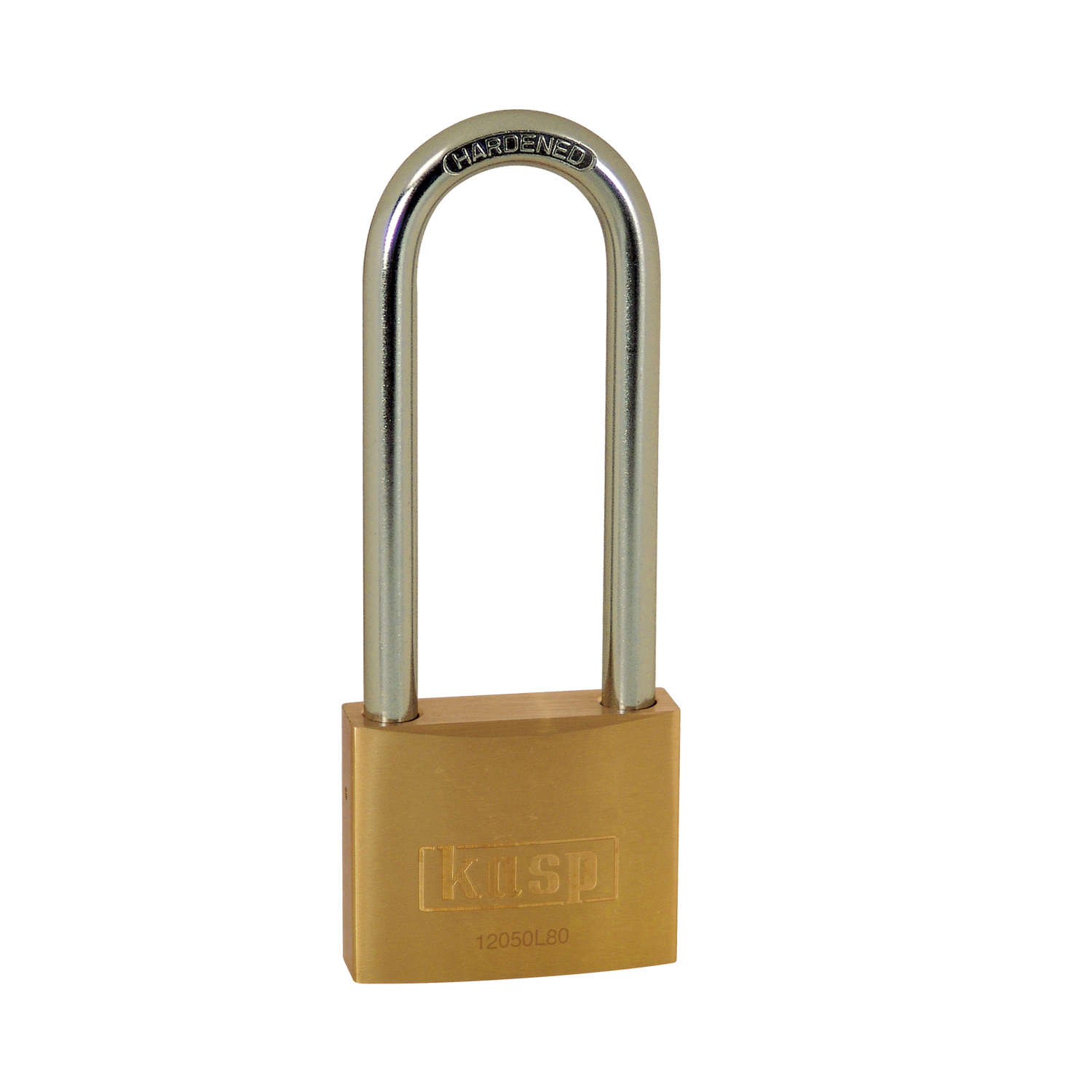 Brass Padlock – 50x80mm – Long Shackle – SAFTEC