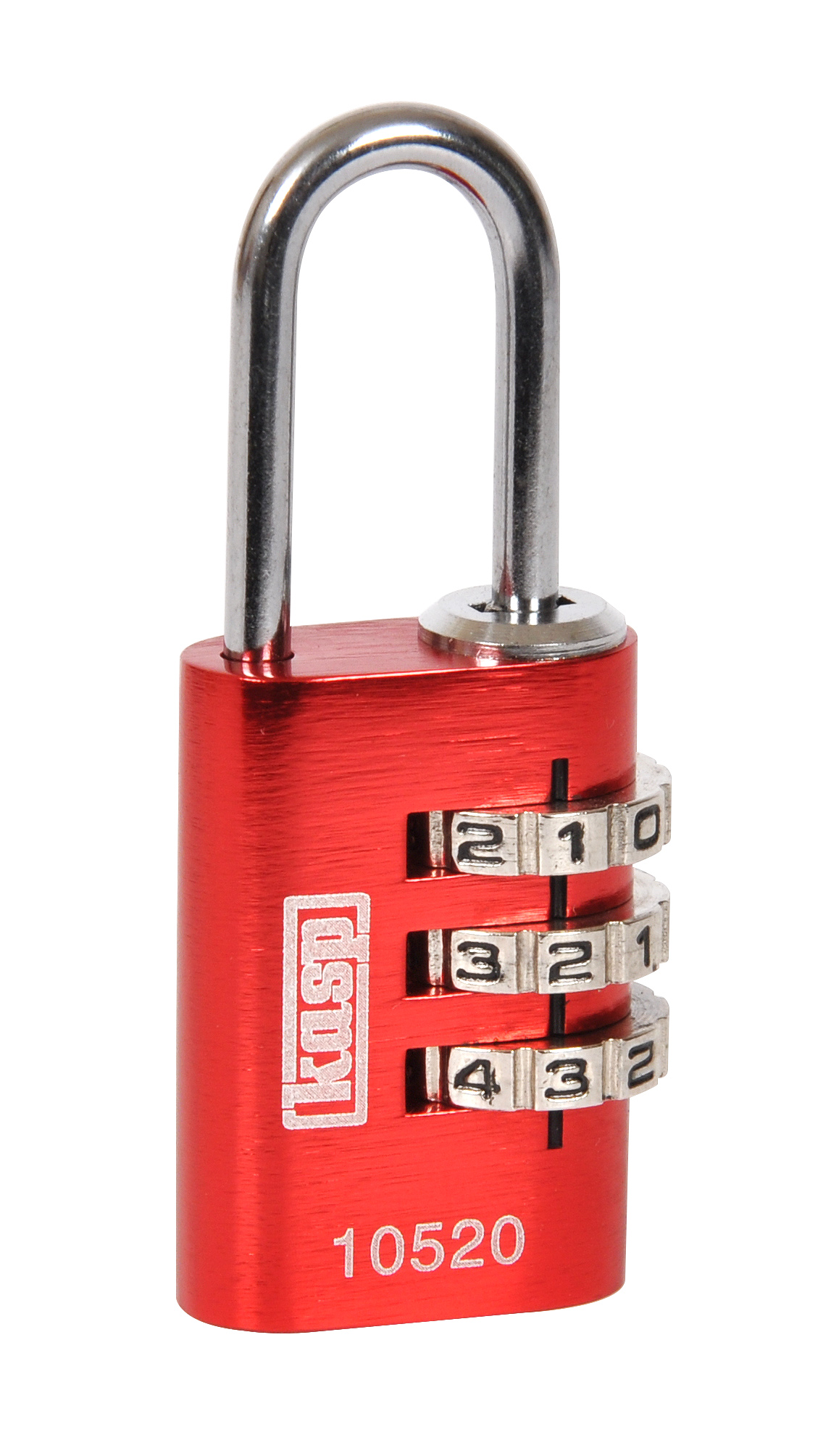 Aluminium Combination Padlock 20mm Red – SAFTEC