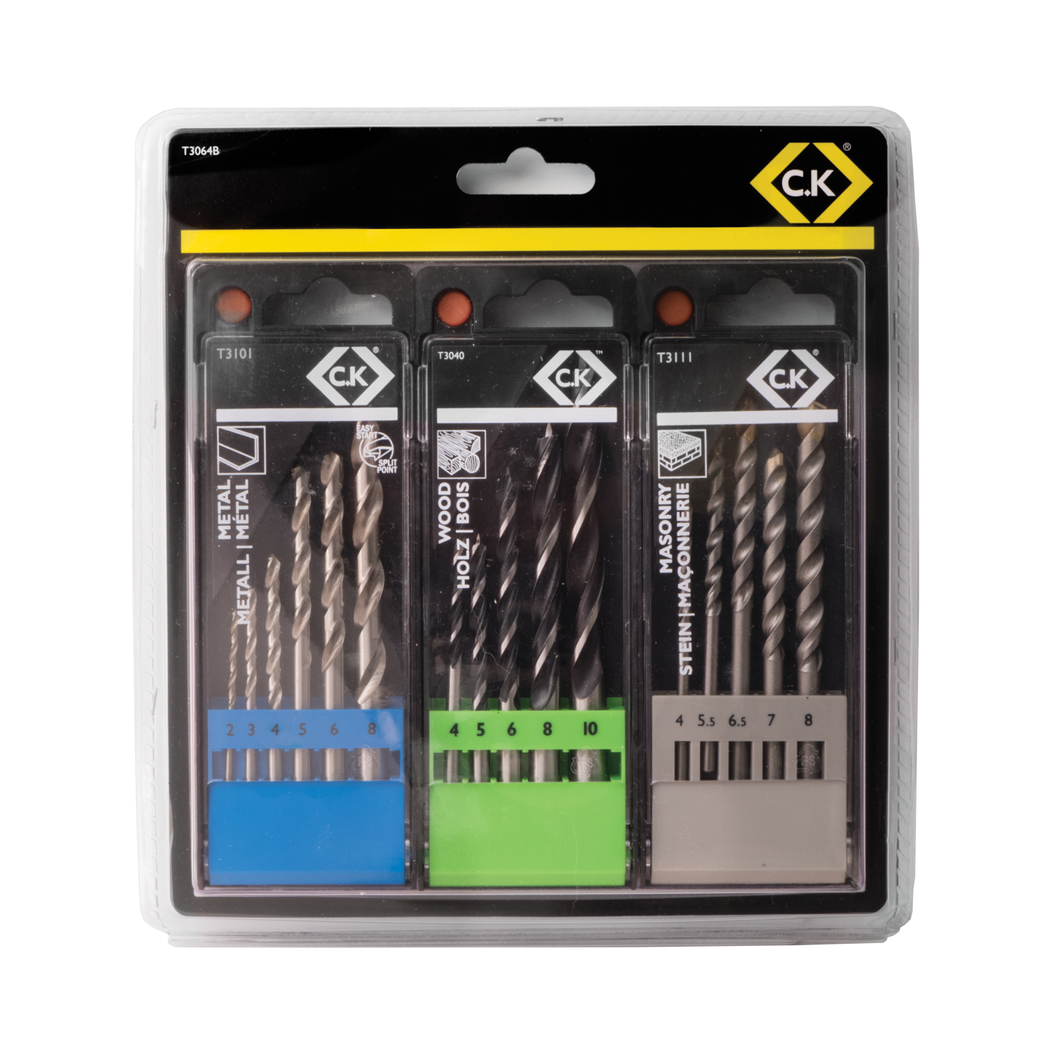 CK Masonry/Metal/Wood Drill Bit Set of 16 – SAFTEC